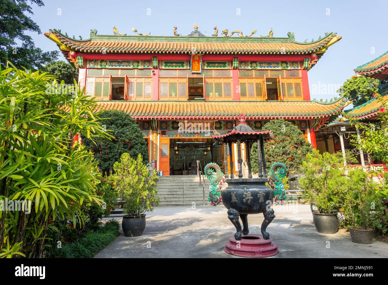 Details of Ching Chung Koon Temple at New Territories, Hong Kong, 2016 ...