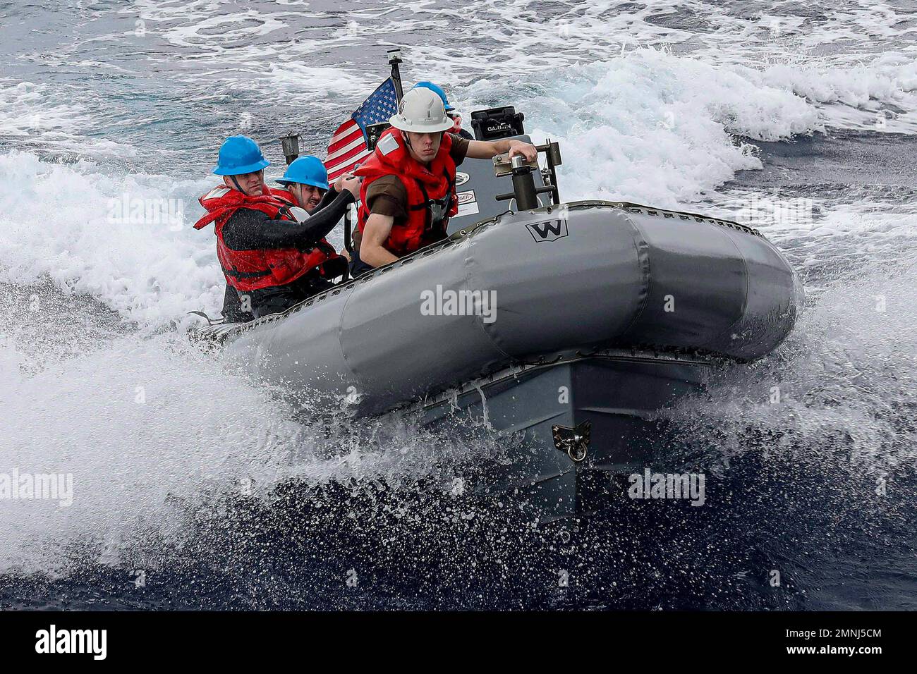 Philippine Sea. 22nd Jan, 2023. Sailors assigned to the Arleigh Burke ...