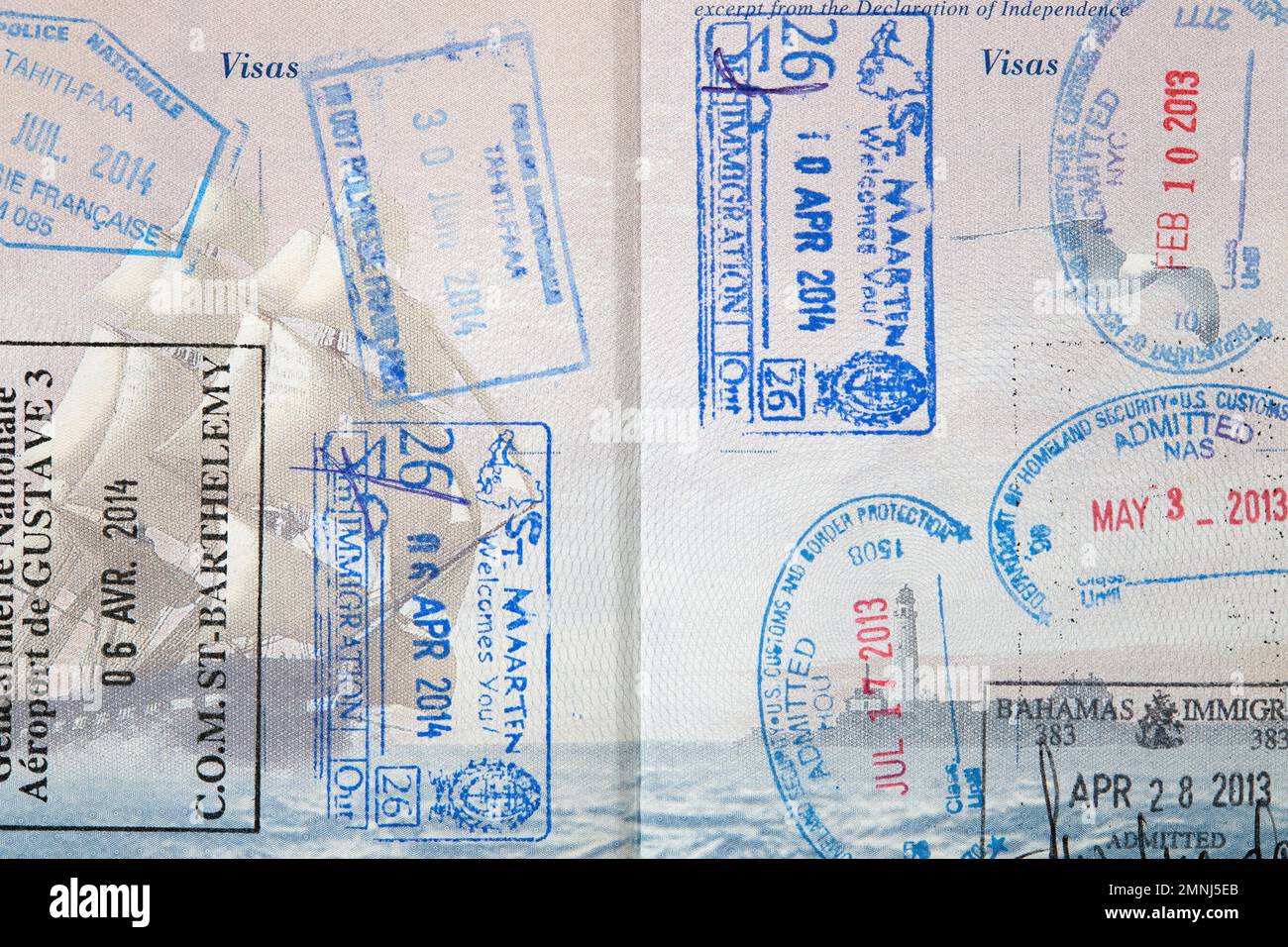 Passport part hi-res stock photography and images - Alamy
