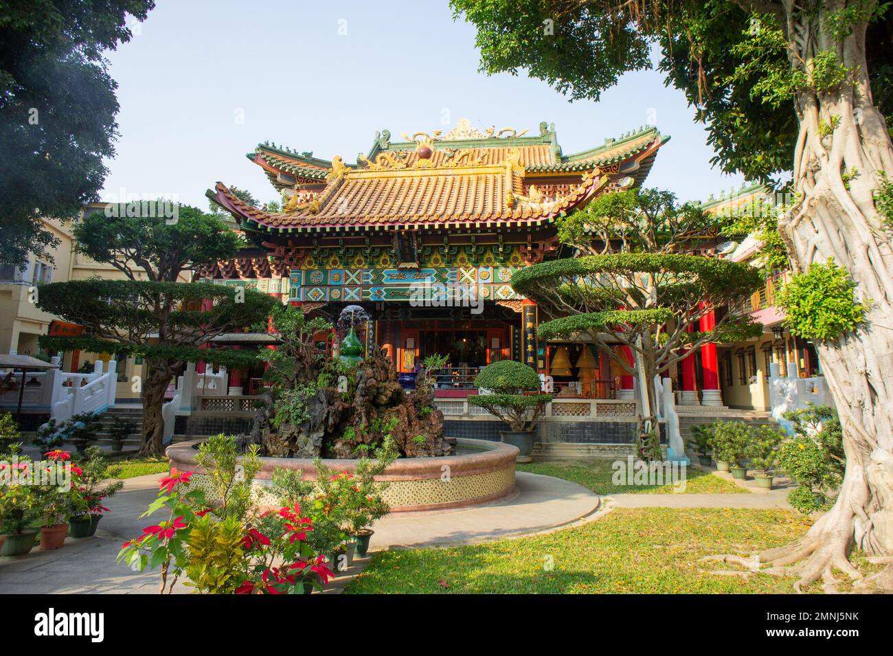 Details of Ching Chung Koon Temple at New Territories, Hong Kong, 2016 Stock Photo - Alamy