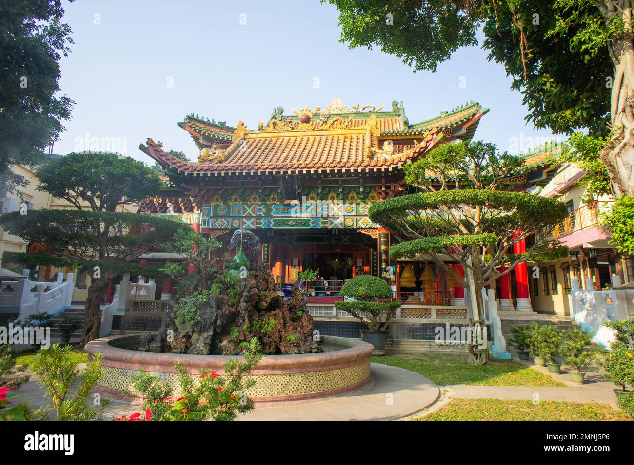 Details of Ching Chung Koon Temple at New Territories, Hong Kong, 2016 ...