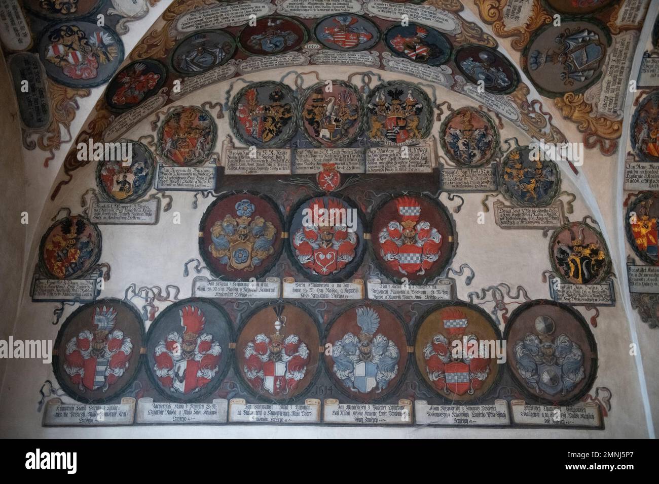Coat of Arms, Old Royal Palace, Prague Castle, Prague, Czech Republic ...
