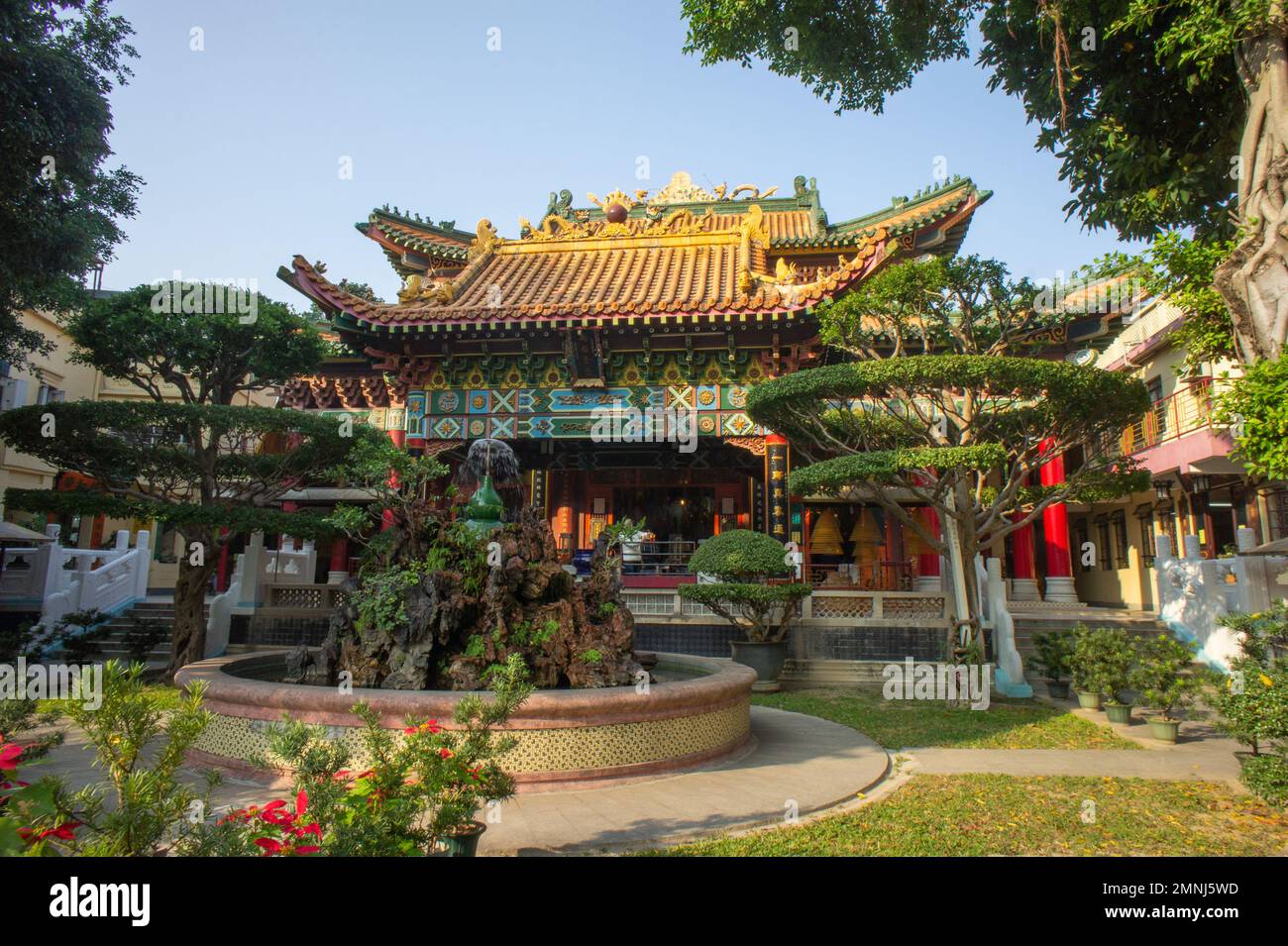 Details of Ching Chung Koon Temple at New Territories, Hong Kong, 2016 ...