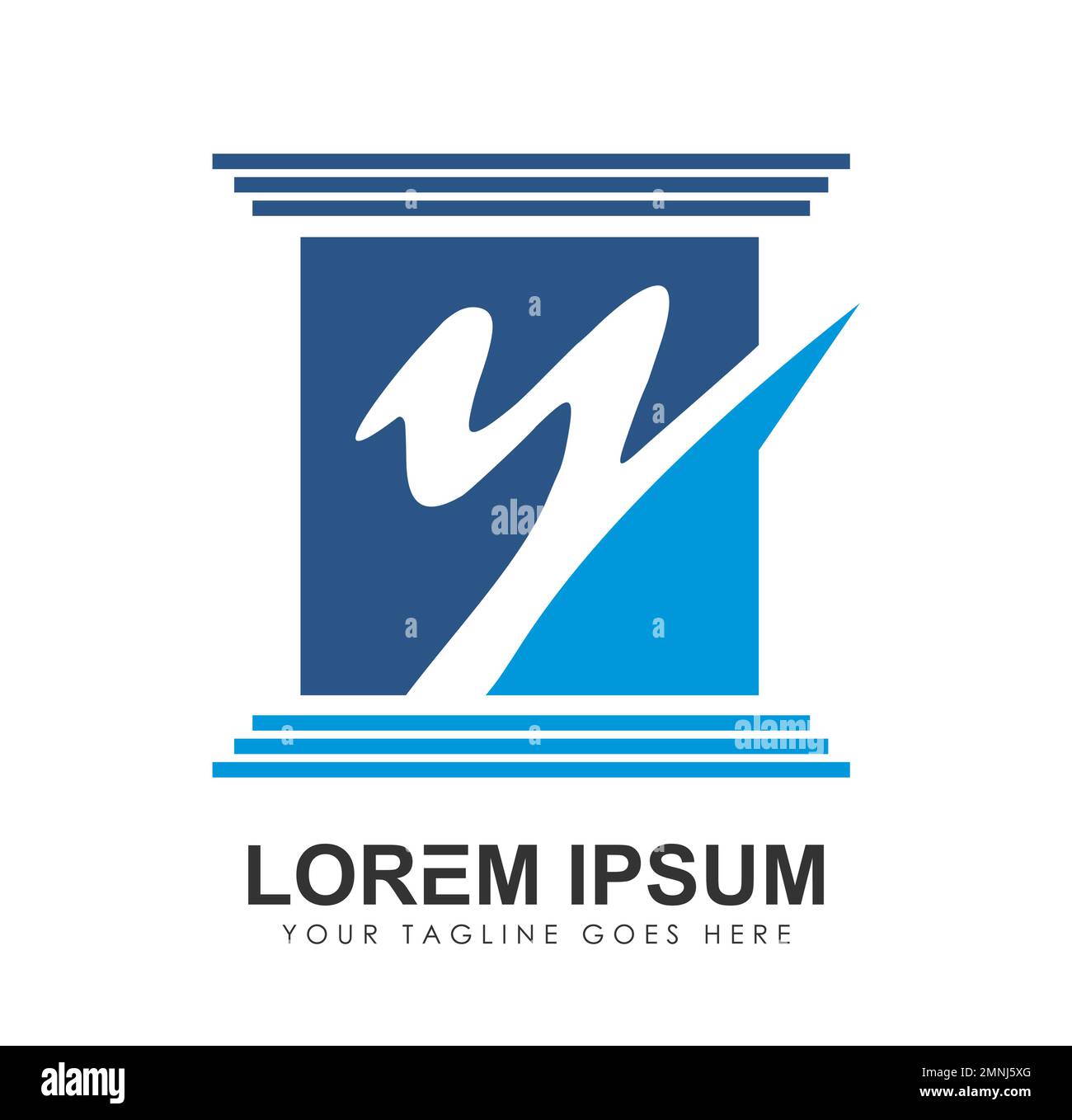 law and legal monogram logo initial letter Y Sign illustration in white ...