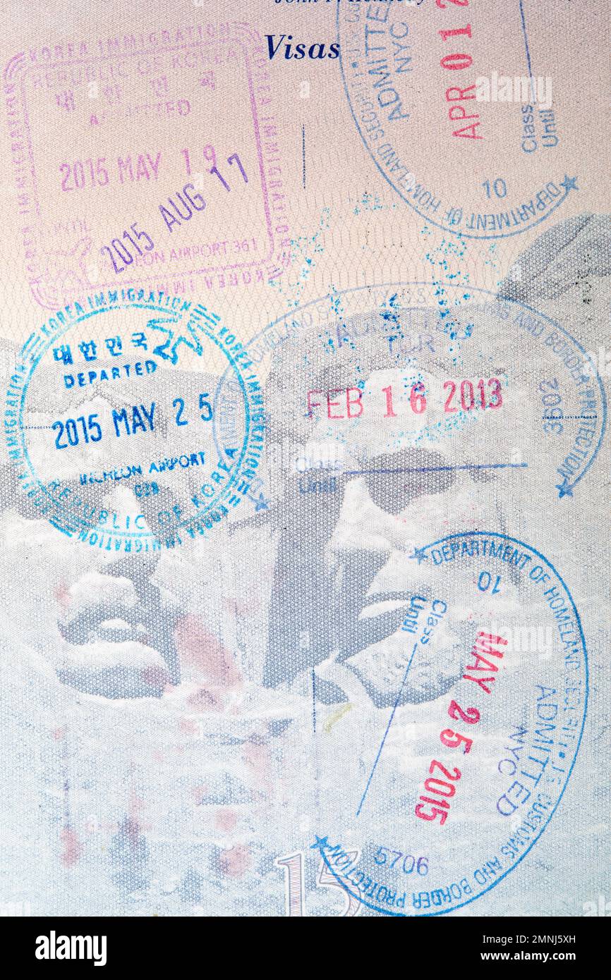Passport stamps hi-res stock photography and images - Alamy