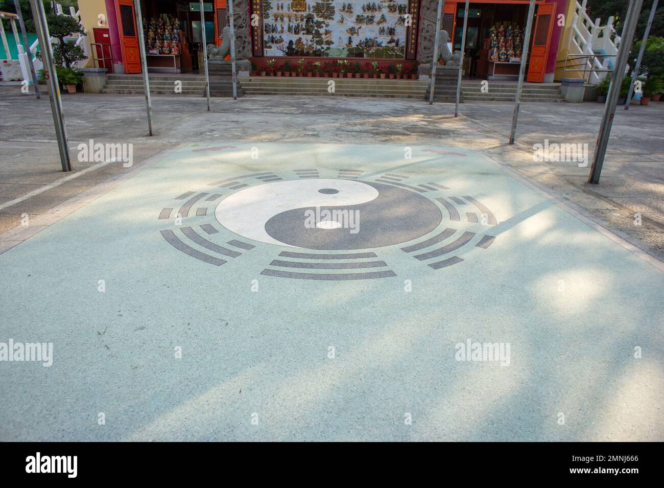 Details of Ching Chung Koon Temple at New Territories, Hong Kong, 2016 ...