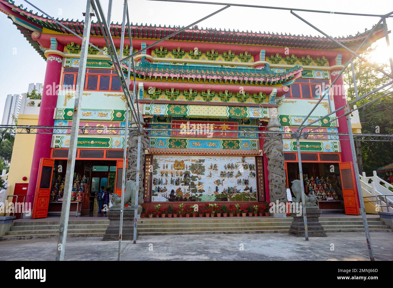 Details of Ching Chung Koon Temple at New Territories, Hong Kong, 2016 ...