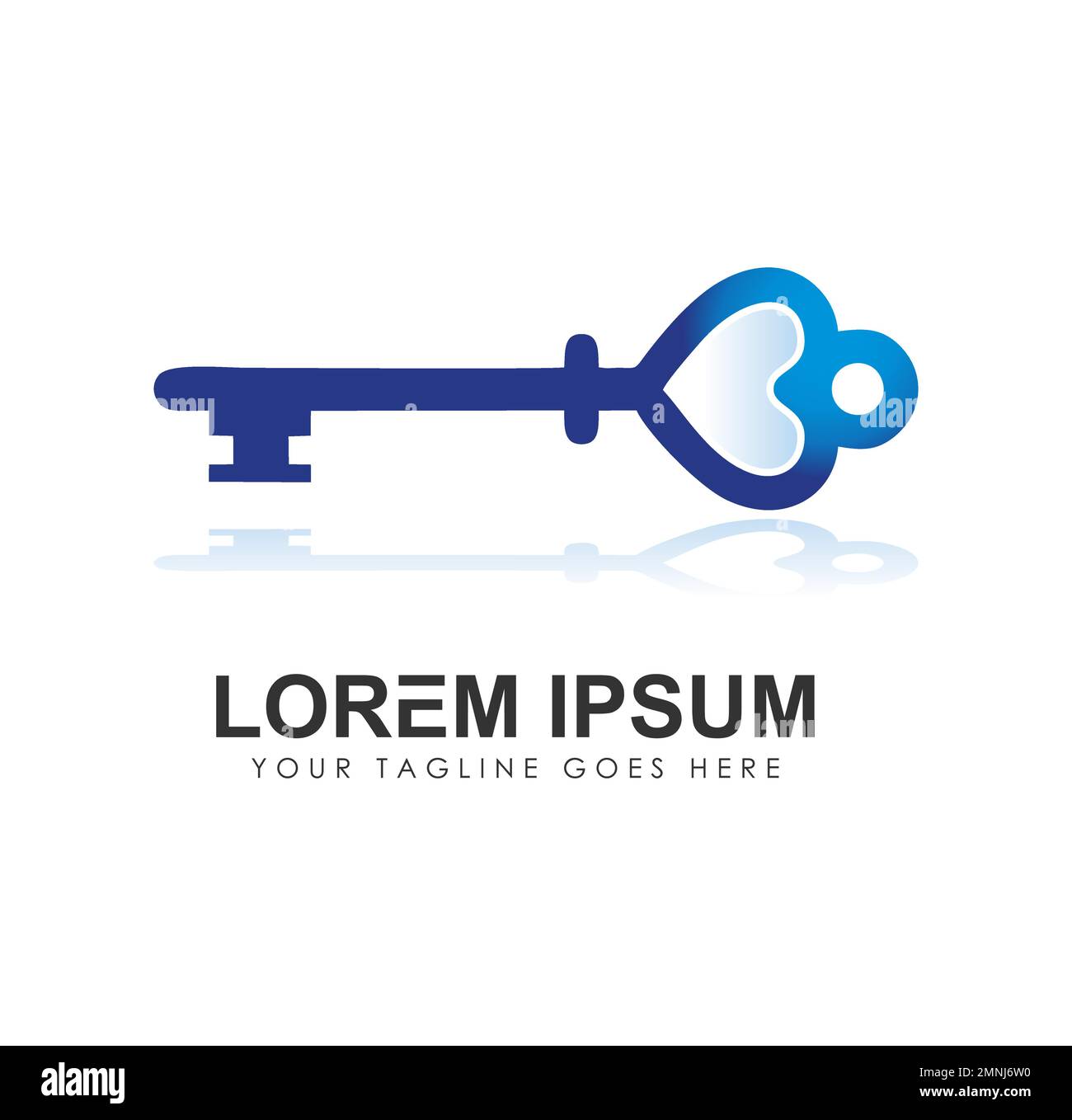 Key Logo Illustration Vector icon Sign illustration in white background ...