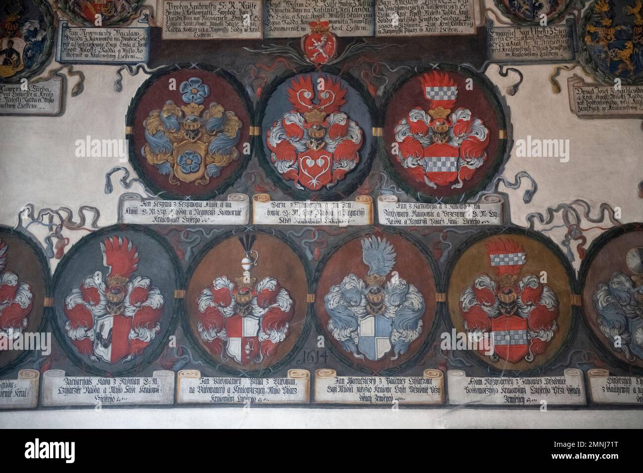 Coat of Arms, Old Royal Palace, Prague Castle, Prague, Czech Republic ...
