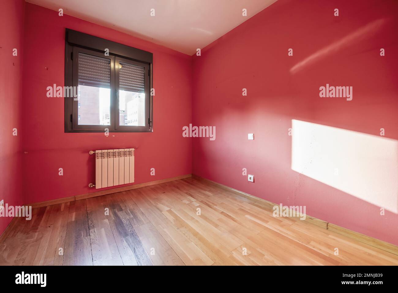 Plain room background with wooden floor hi-res stock photography and ...