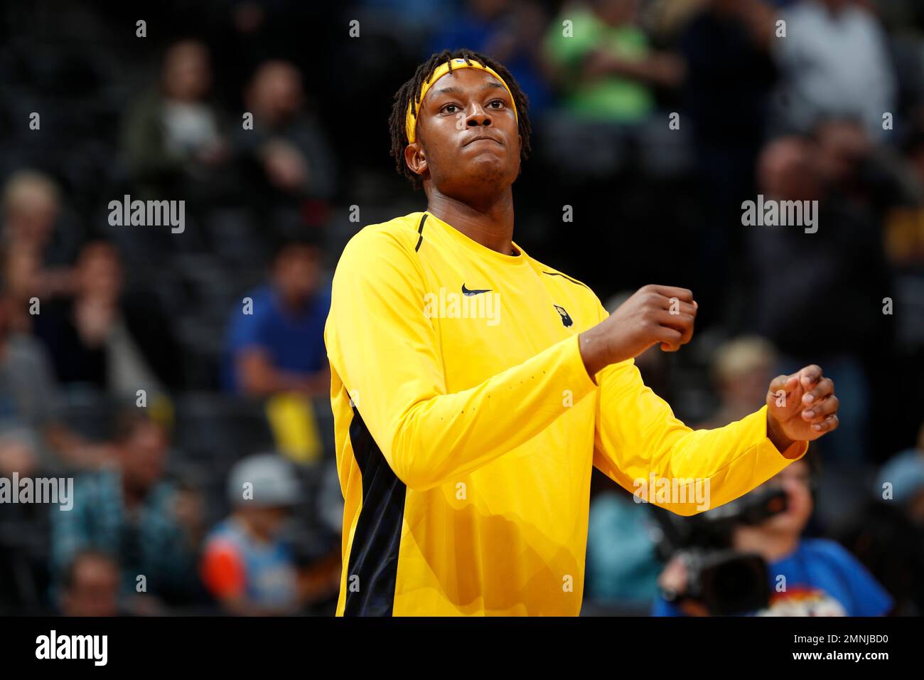Indiana Pacers center Myles Turner (33) in the first half of an NBA ...