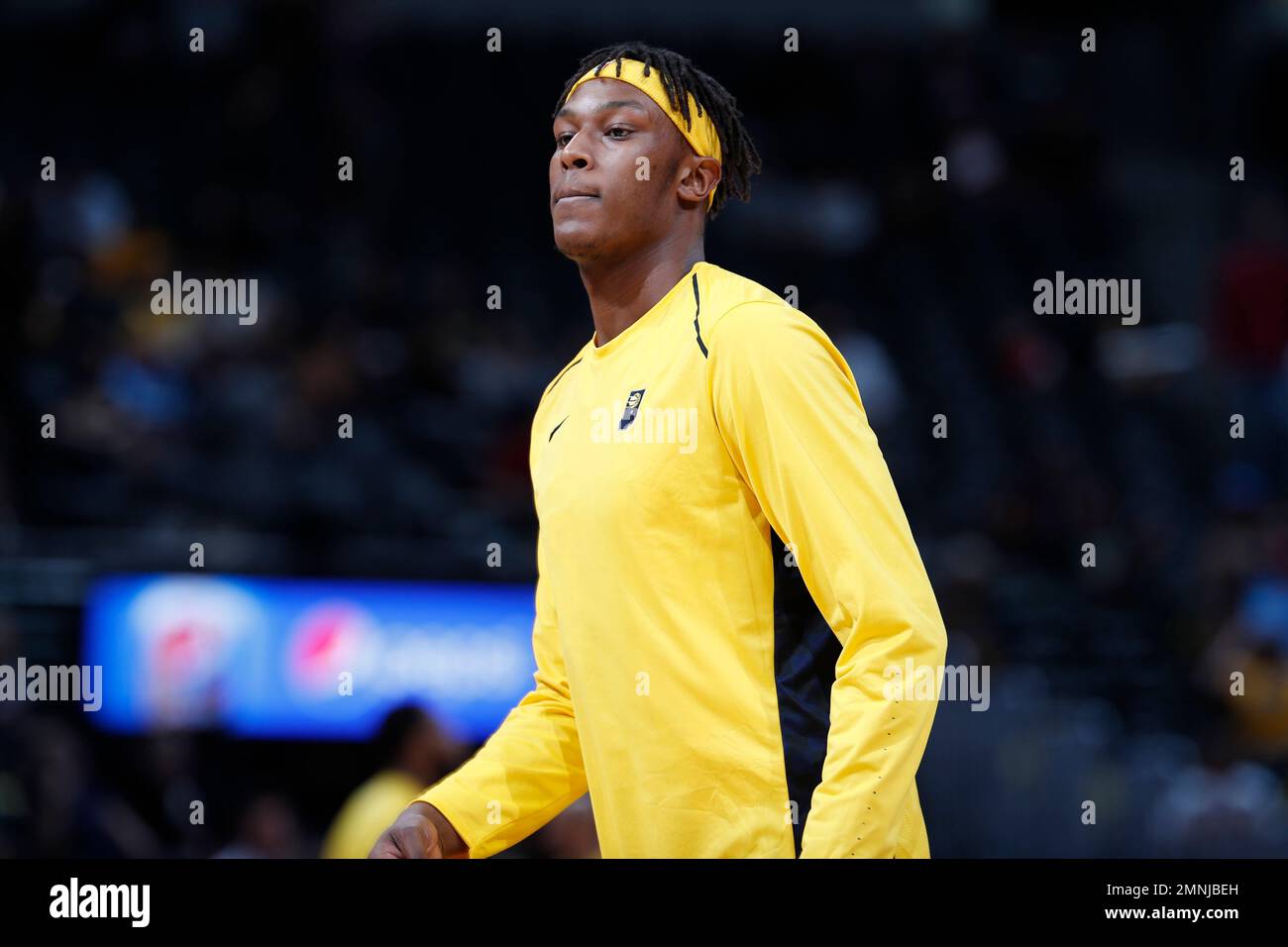 Indiana Pacers center Myles Turner (33) in the first half of an NBA ...