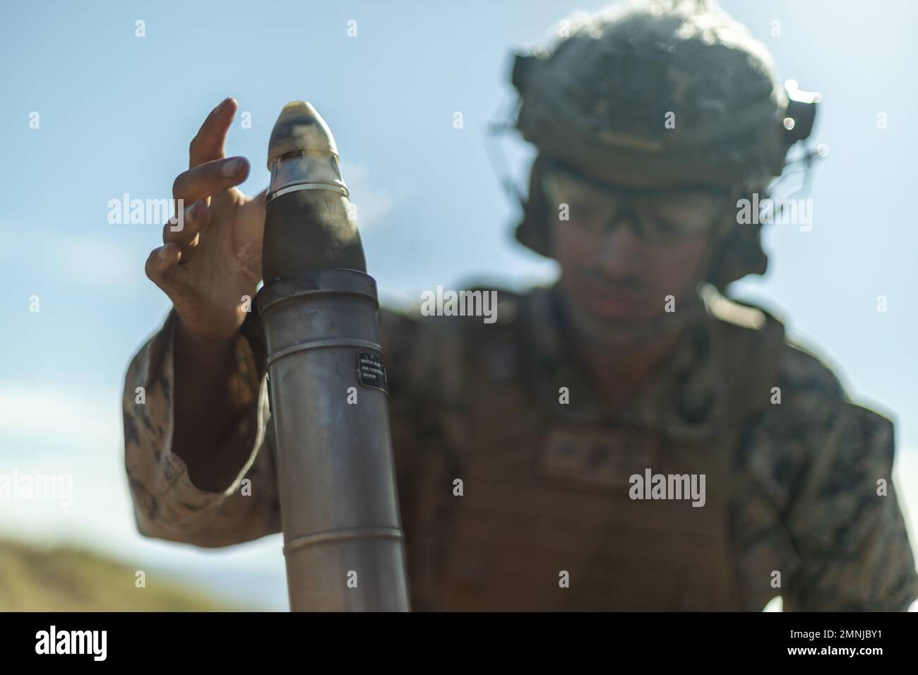 A U.S. Marine with 3d Littoral Combat Team, 3d Marine Littoral Regiment ...