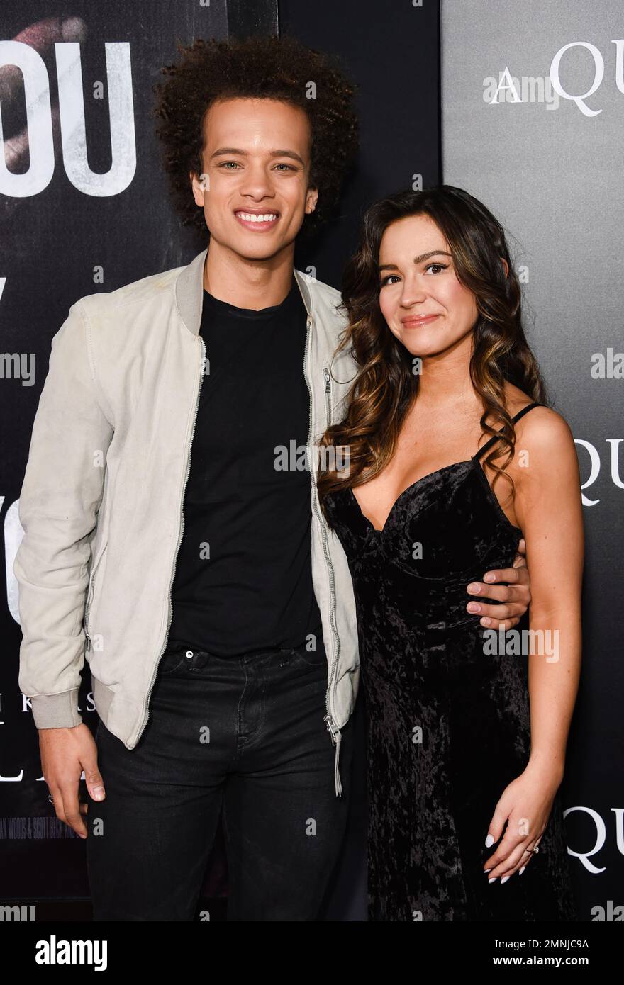 Actor Damon J. Gillespie, left, and fiancee Grace Aki attend the ...