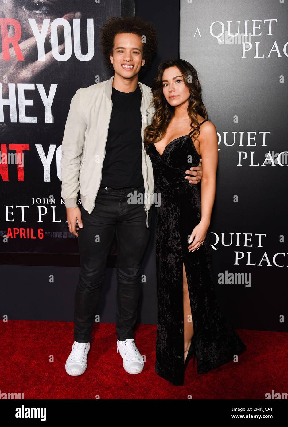 Actor Damon J. Gillespie, left, and fiancee Grace Aki attend the ...