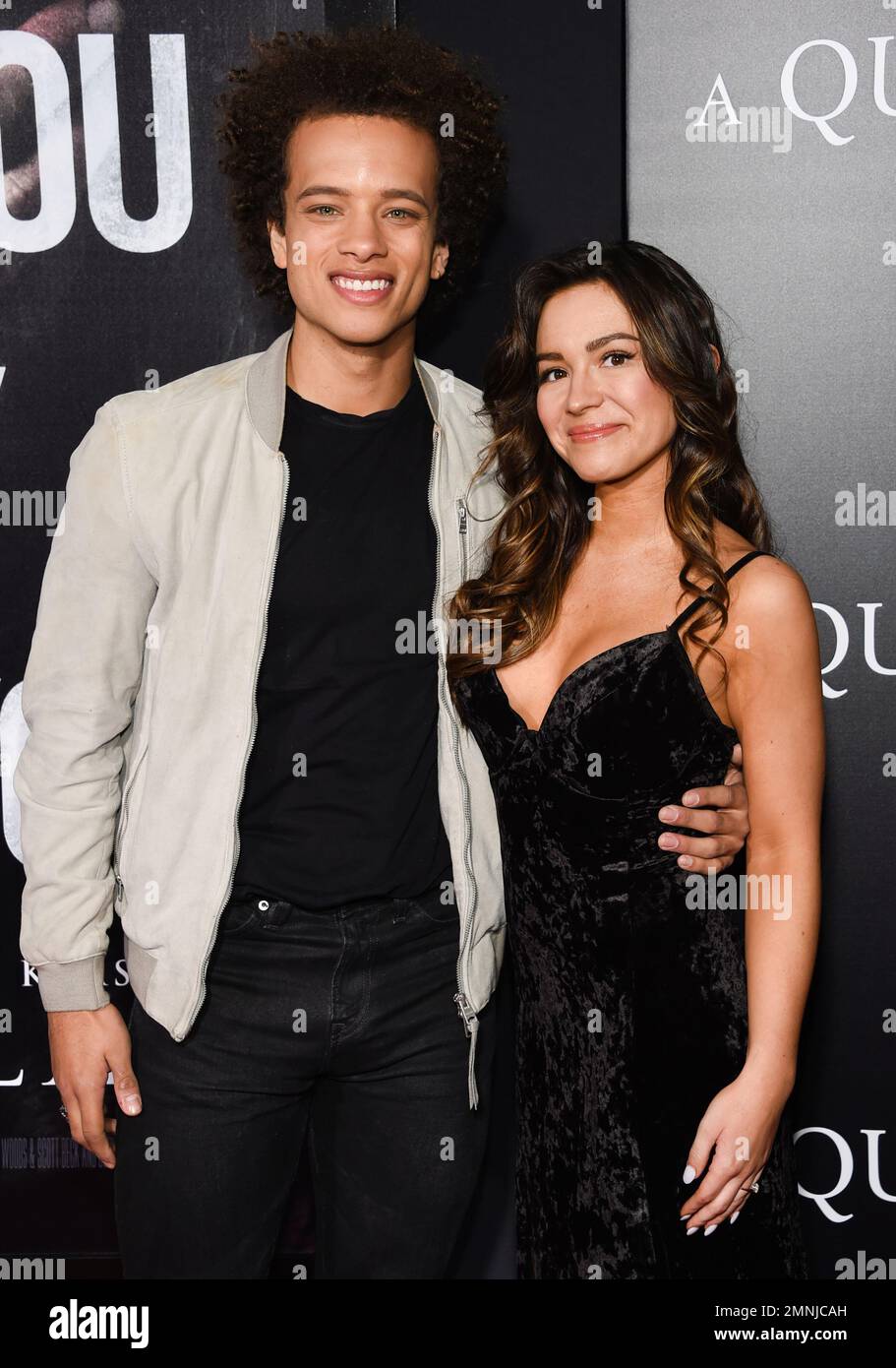 Actor Damon J. Gillespie, left, and fiancee Grace Aki attend the ...