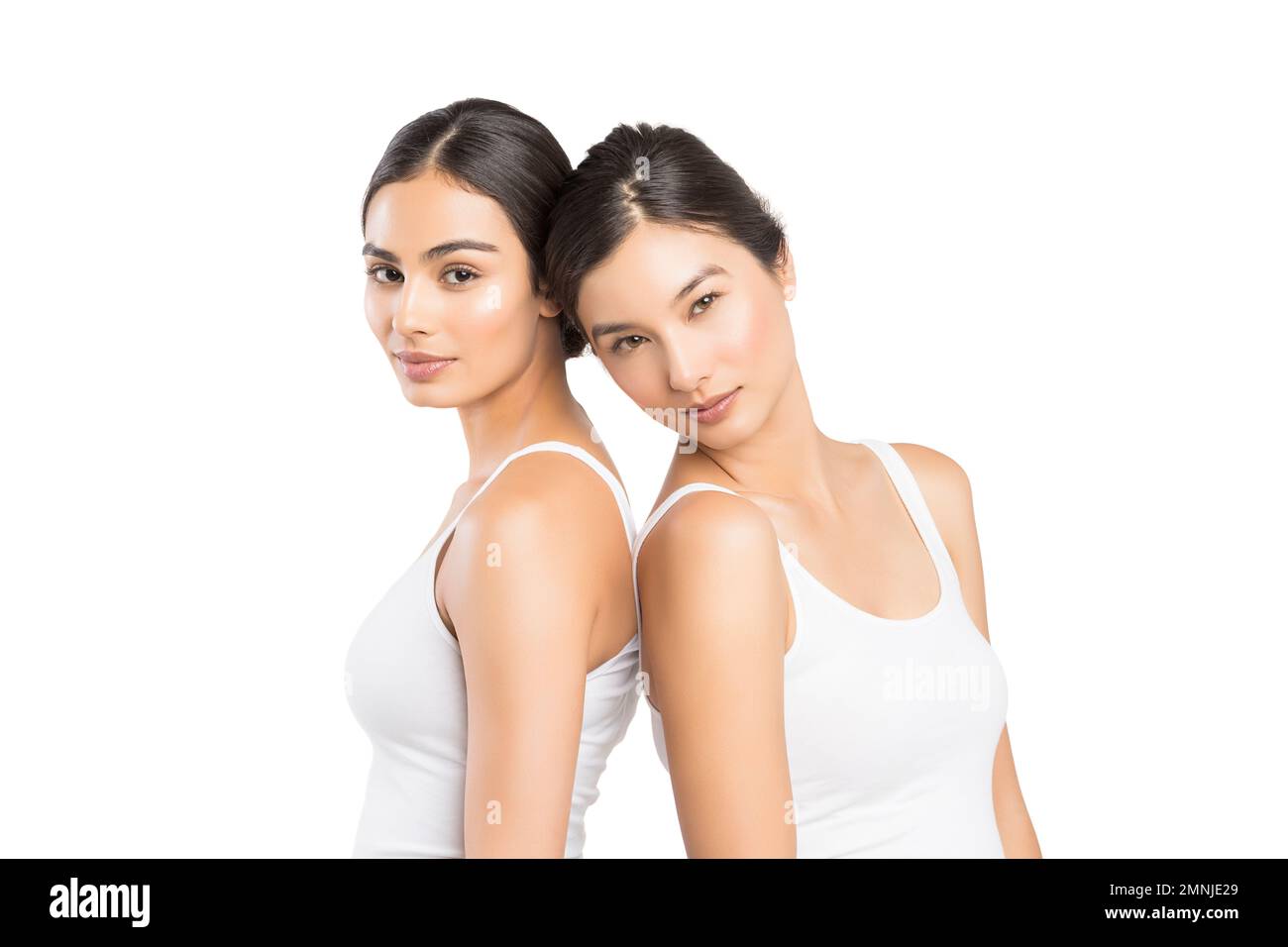 Portrait two smiling women hi-res stock photography and images - Alamy