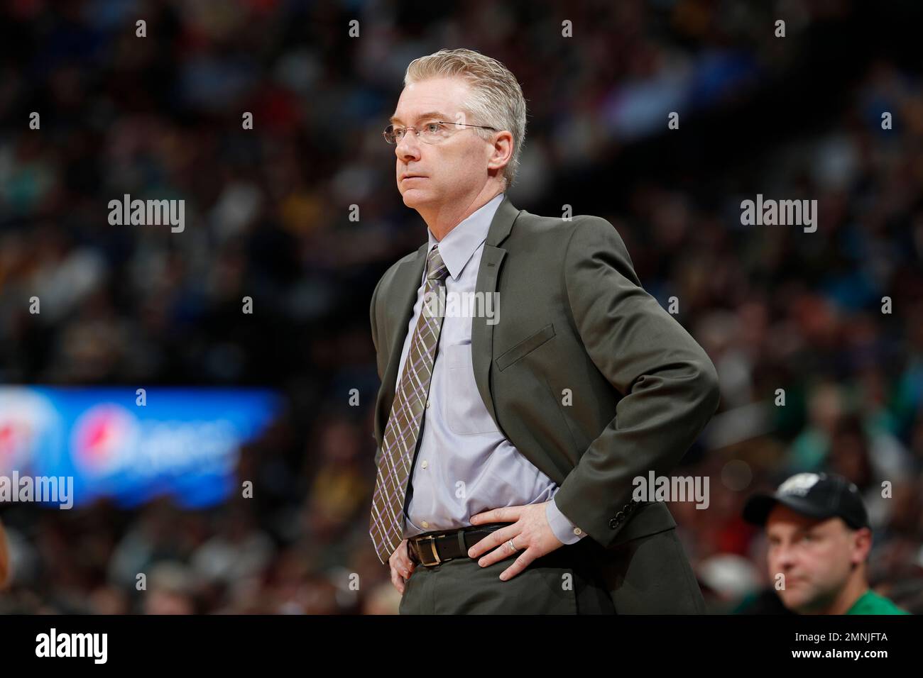 Milwaukee Bucks head coach Joe Prunty in the first half of an NBA ...