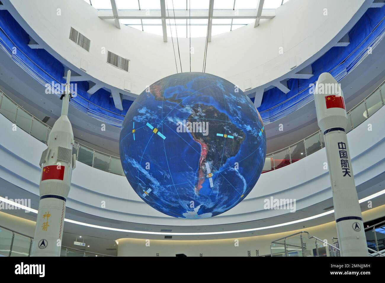 YANTAI, CHINA - JANUARY 30, 2023 - A model of China's carrier rocket ...