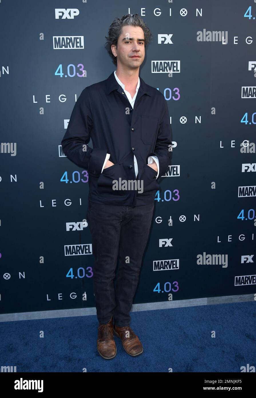 Hamish Linklater arrives at the premiere of "Legion" season two at the ...