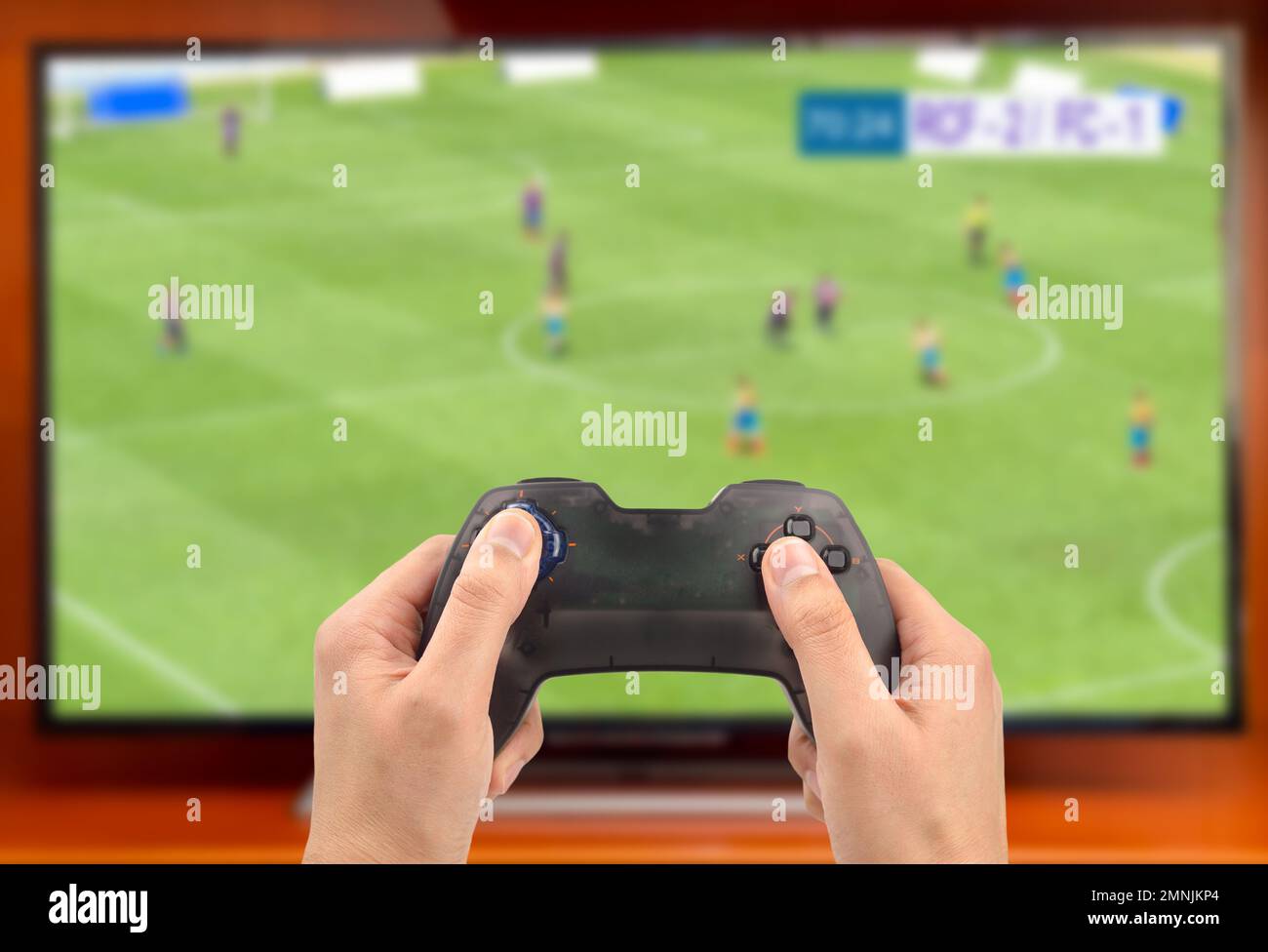 Video games controller screen tv hi-res stock photography and images ...