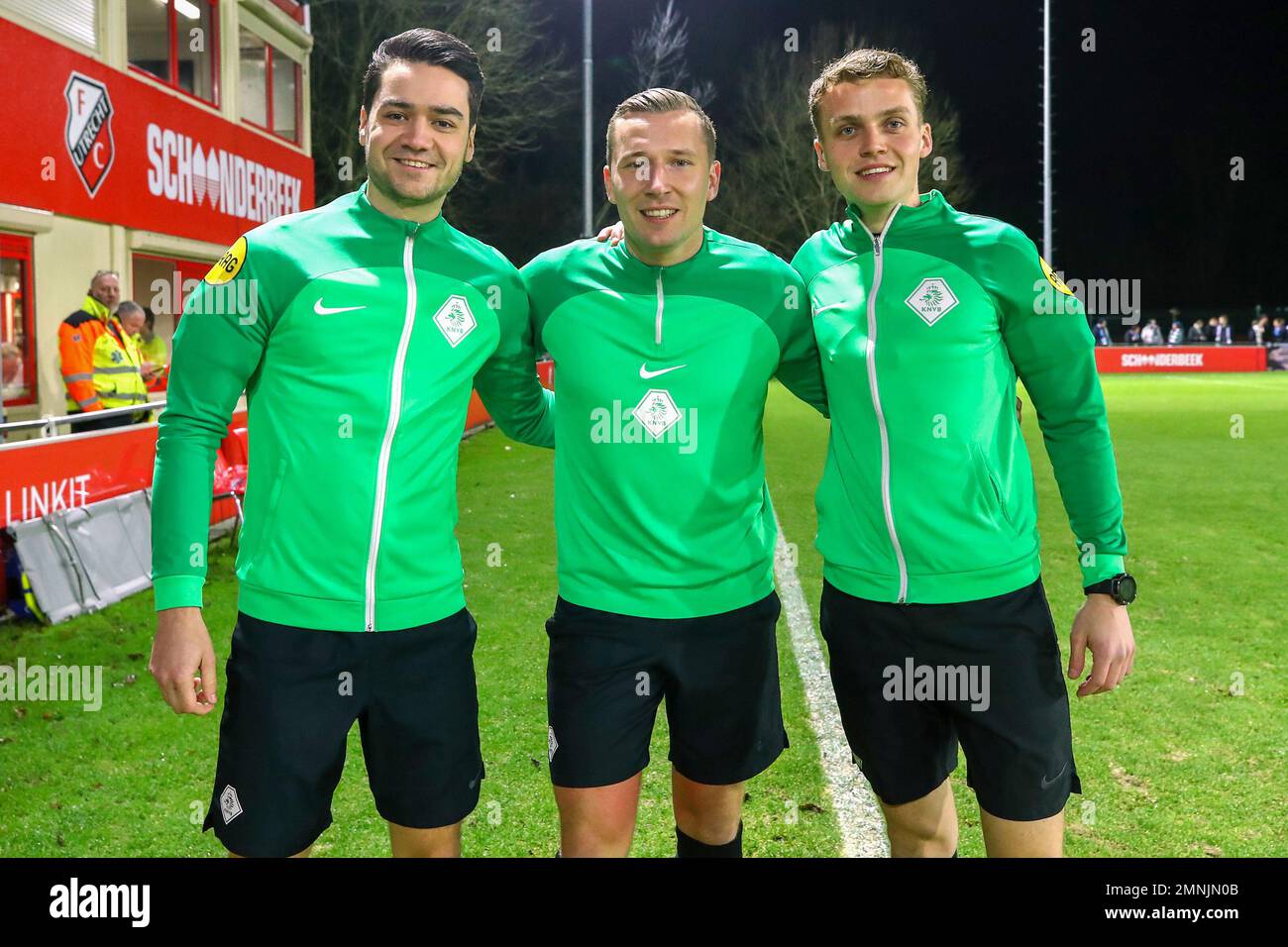 UTRECHT, NETHERLANDS - JANUARY 30: Assistent Referee Jeremy van der Ley ...
