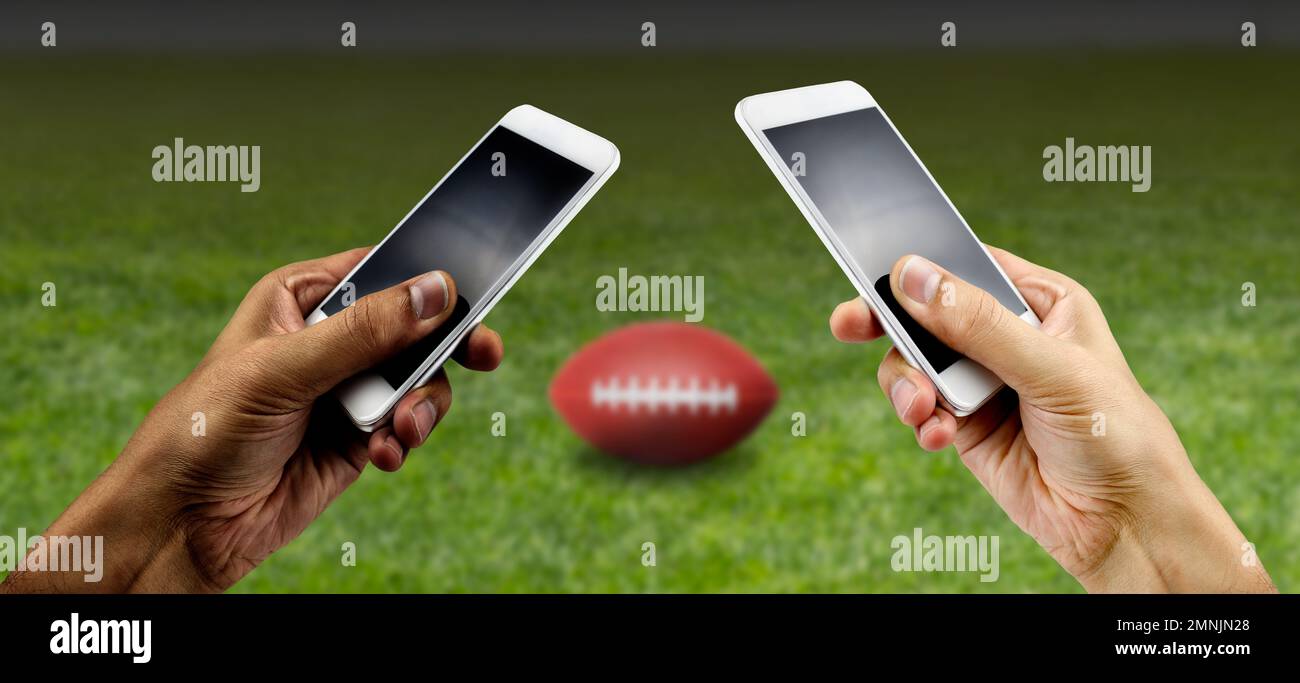 Using hand football hi-res stock photography and images - Alamy