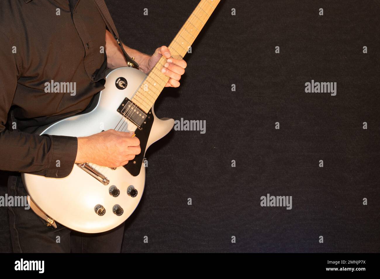 Vaduz, Liechtenstein, September 28, 2022 Artist is performing with a ...