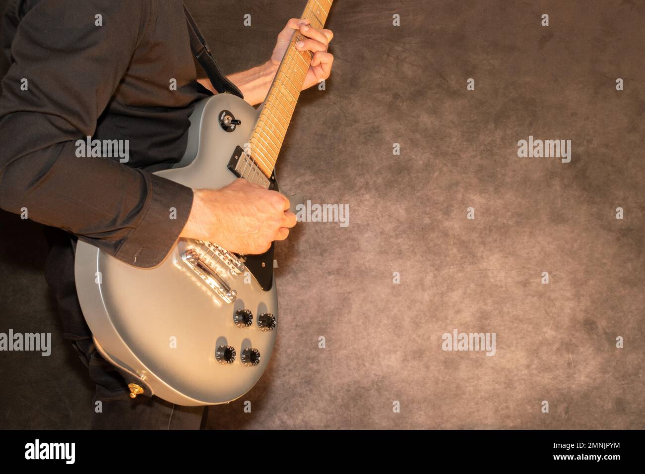 Vaduz, Liechtenstein, September 28, 2022 Artist is performing with a ...