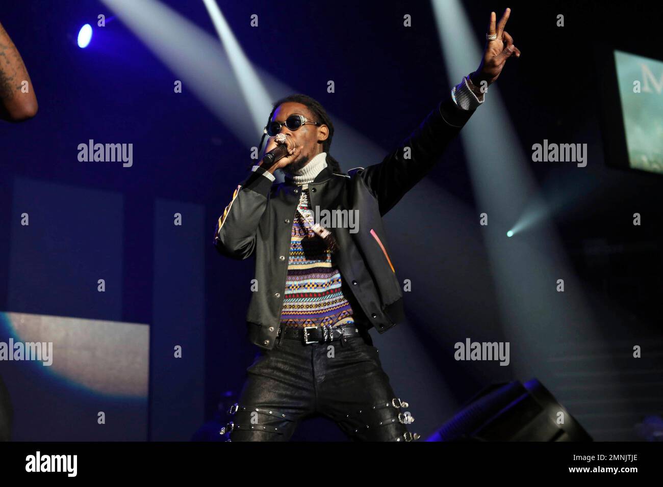 Offset with Migos performs during the V-103 Live Pop Up Concert at ...