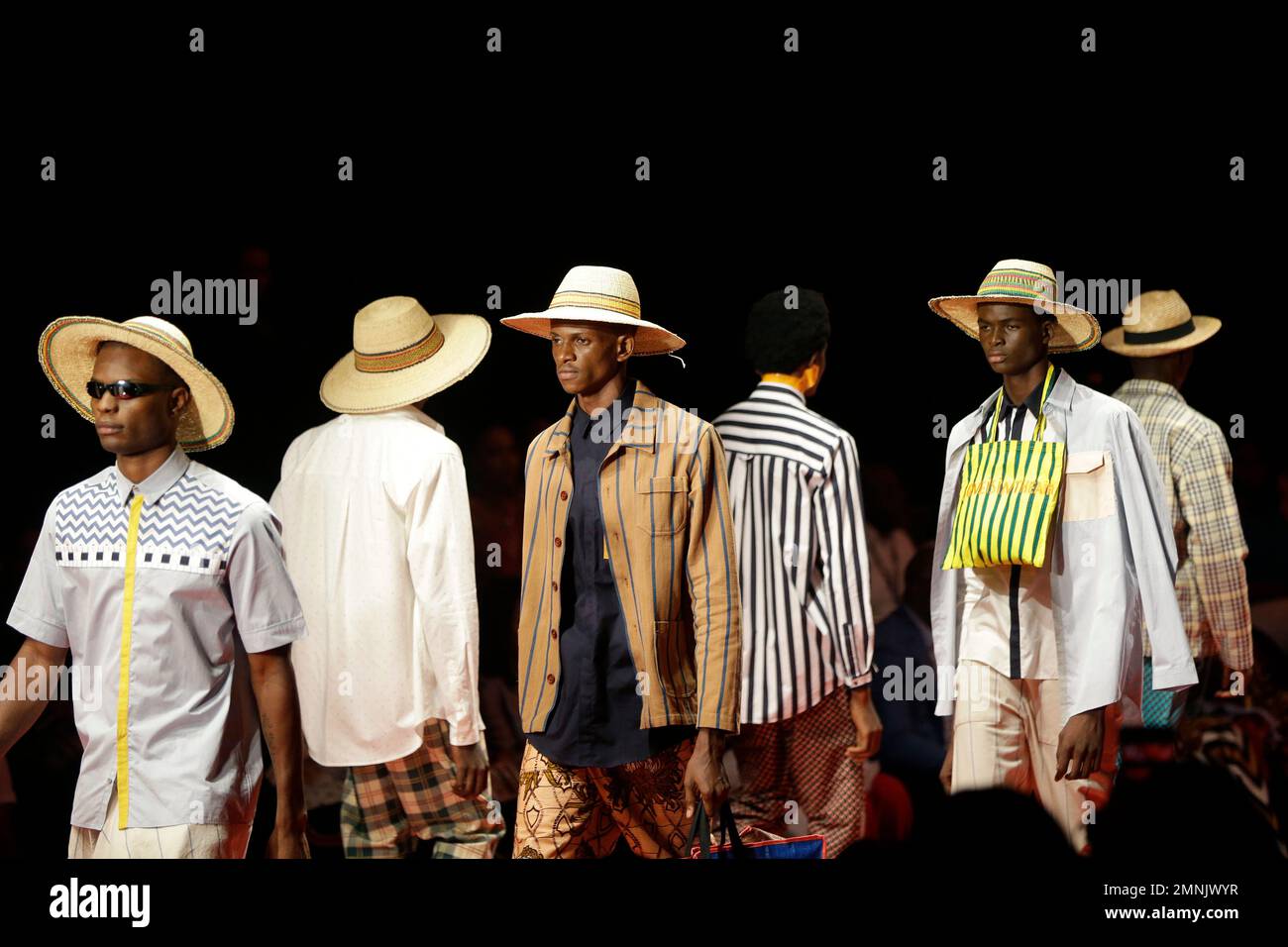 Models display an outfit by designer Laurence Airline during the ARISE ...