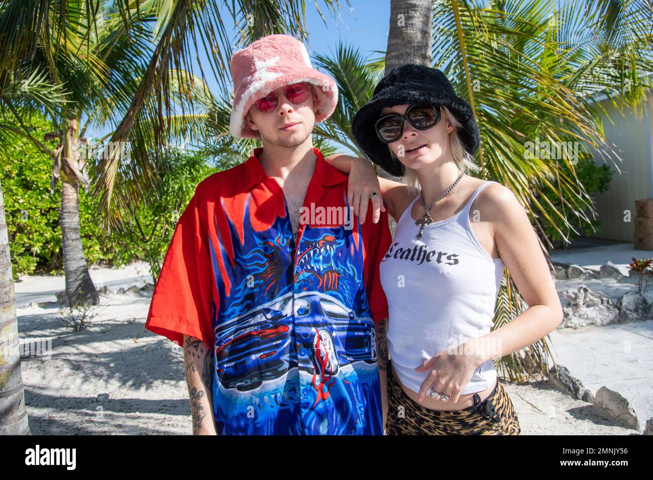 Sam Matlock, left, and Milkie Way of Wargasm pose during day three of ...