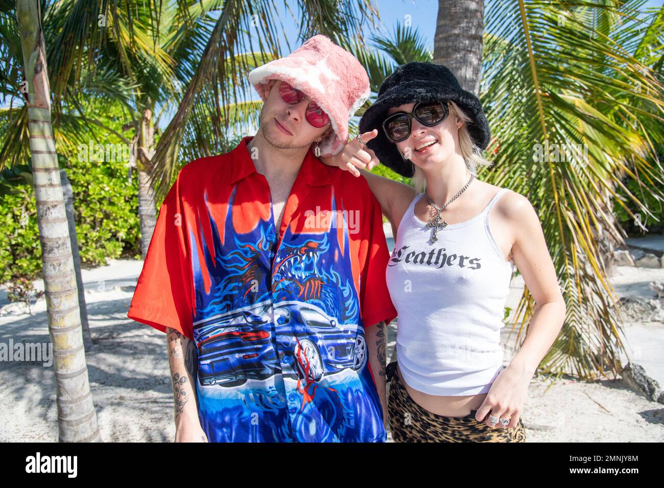 Sam Matlock, left, and Milkie Way of Wargasm pose during day three of ...