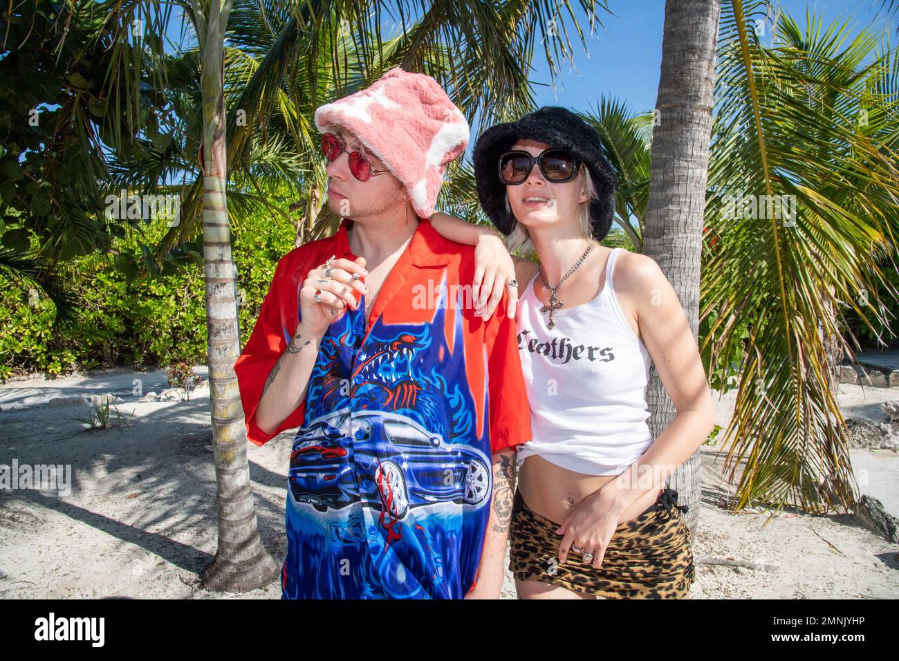 Sam Matlock, left, and Milkie Way of Wargasm pose during day three of ...