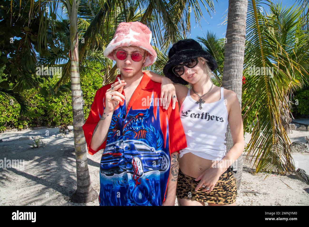 Sam Matlock, left, and Milkie Way of Wargasm pose during day three of ...