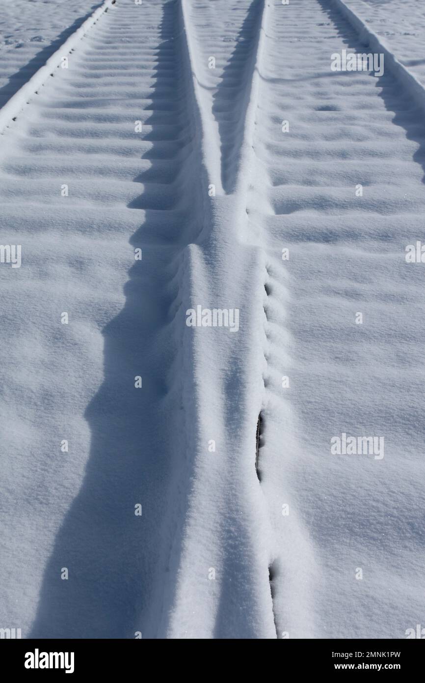 Railroad snow hi-res stock photography and images - Alamy