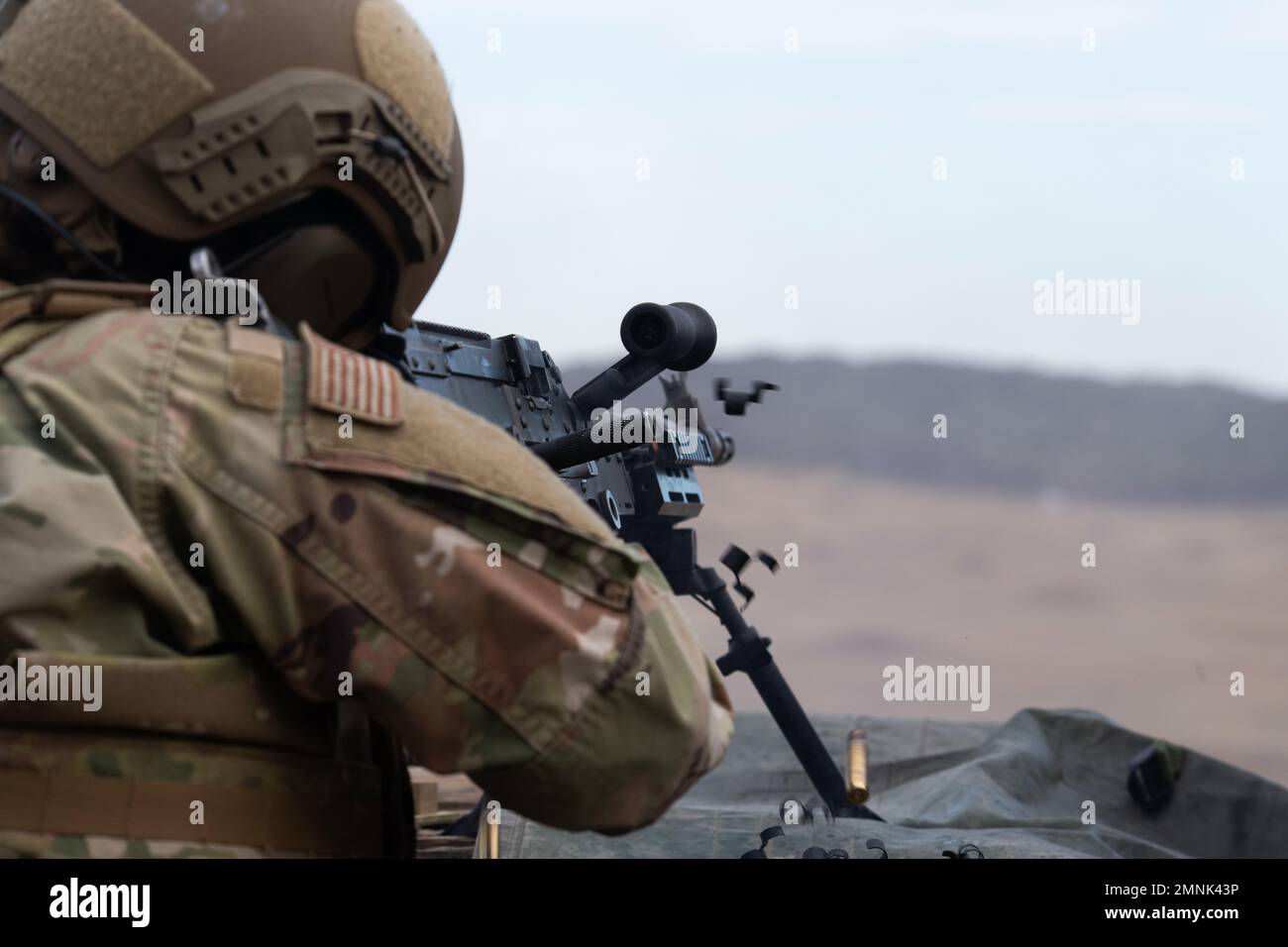 U.S. Air Force Airman Basic Grace Ponnath, student, sends bullets down ...