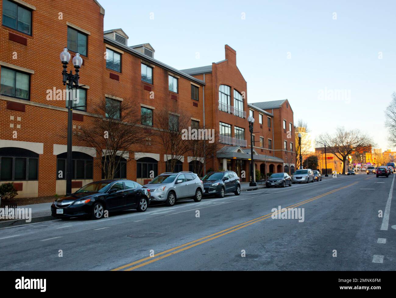 Cars park along the 1800 block of 7th Street in northwest Washington on ...