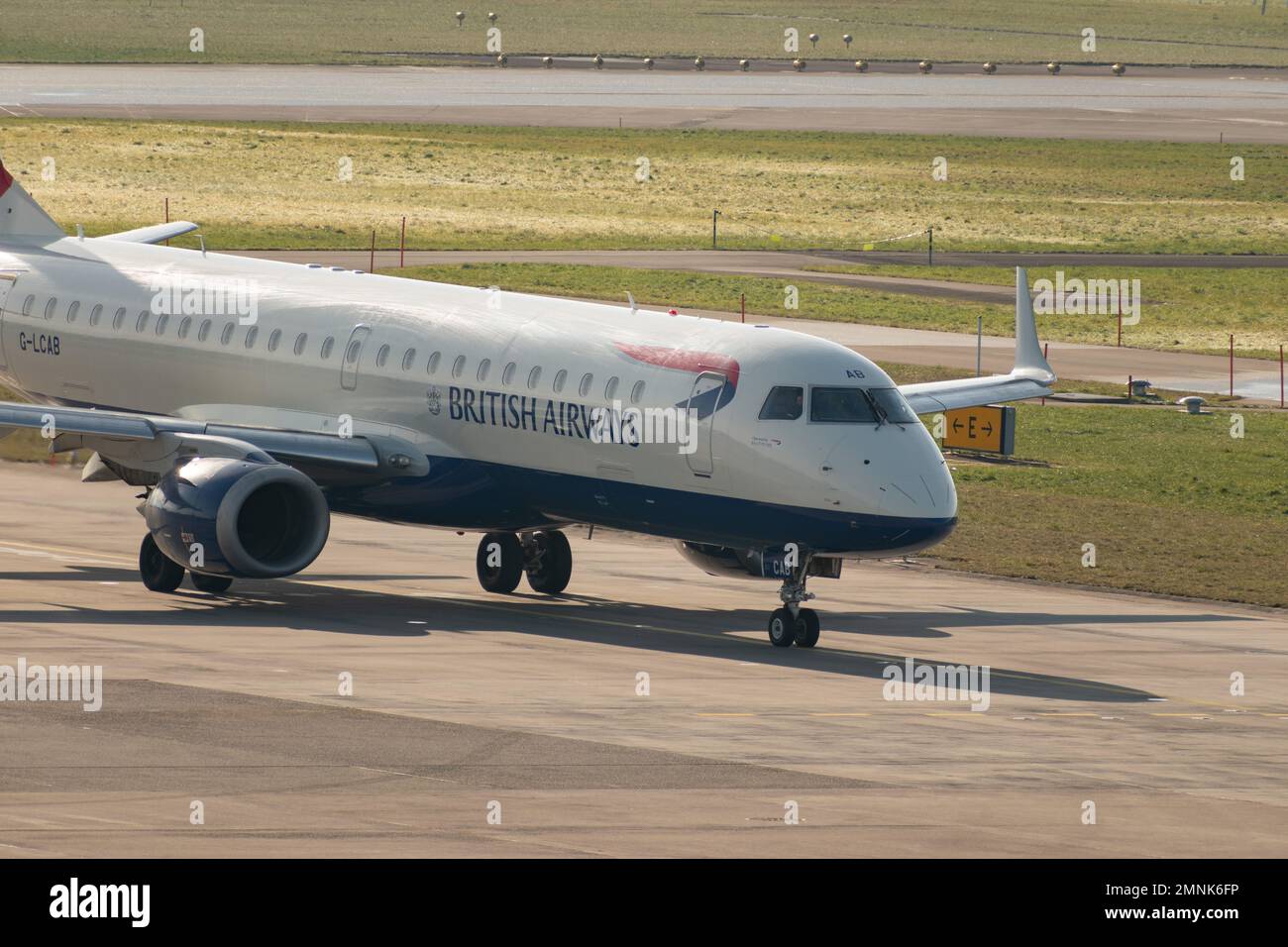 Zurich, Switzerland, January 19, 2023 British airways Embraer E-190SR ...