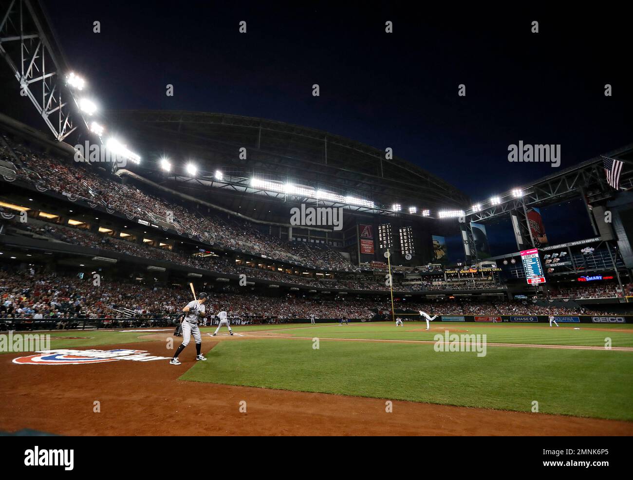 Arizona Diamondbacks starting pitcher Patrick Corbin throws out the ...