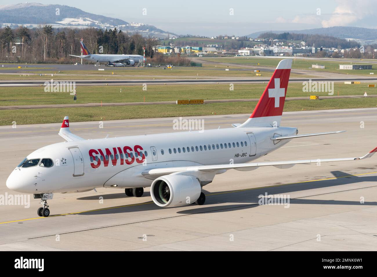 Zurich, Switzerland, January 19, 2023 Swiss international airlines ...