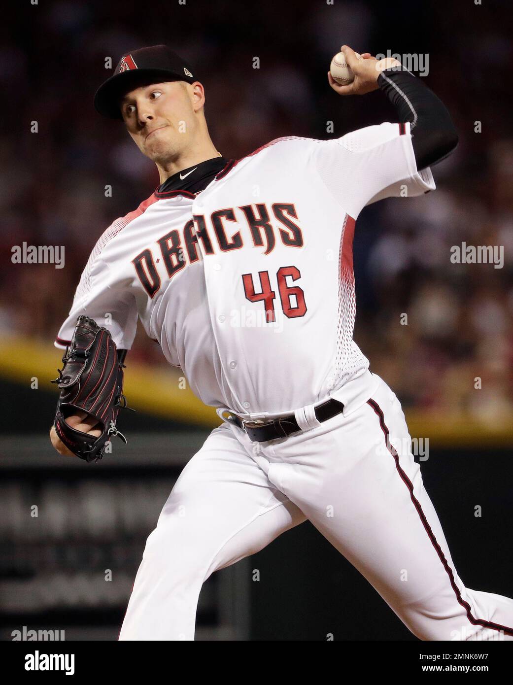 Arizona Diamondbacks starting pitcher Patrick Corbin (46) throws ...