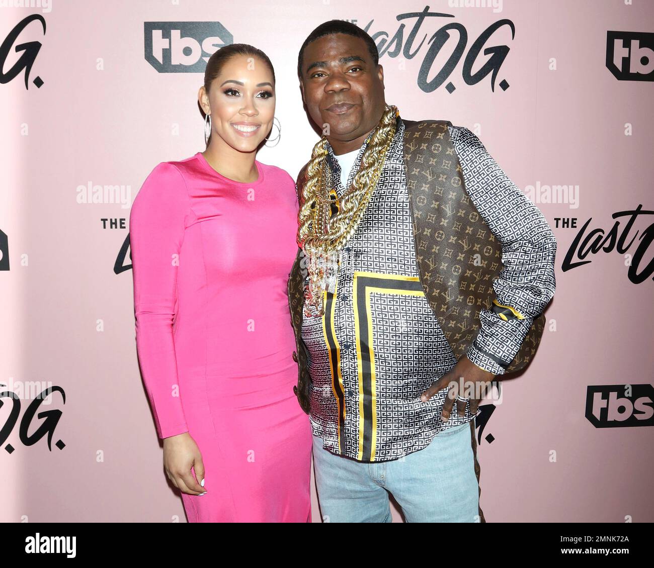 Megan Wollover, left, and Tracy Morgan attend the premiere of "The Last ...