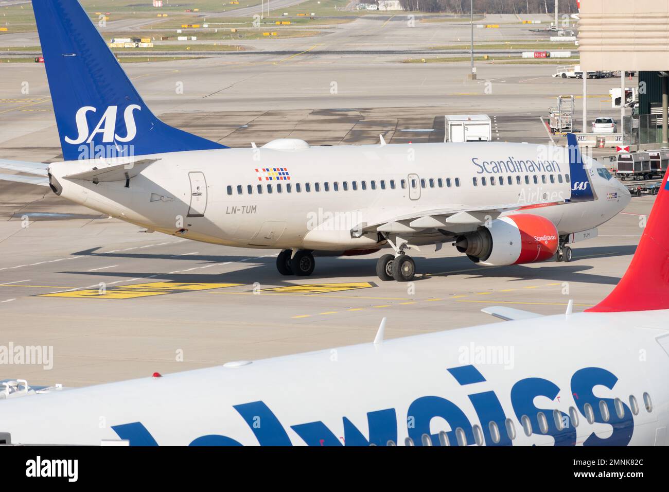 Zurich, Switzerland, January 19, 2023 SAS Scandinavian airlines Boeing ...