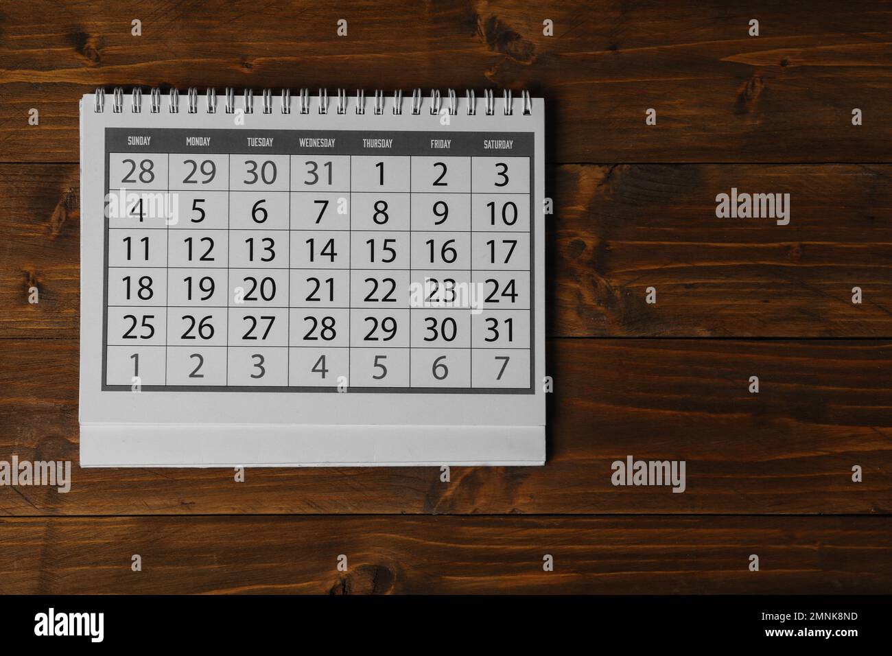 Desk top calender hi-res stock photography and images - Alamy