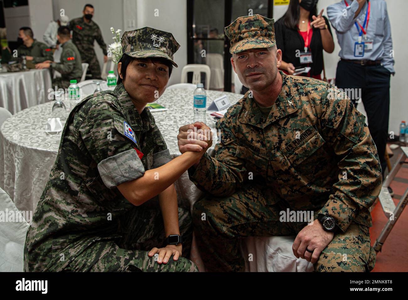 U.S. Marine Corps Col. Christopher Haar, commanding officer of Combat ...