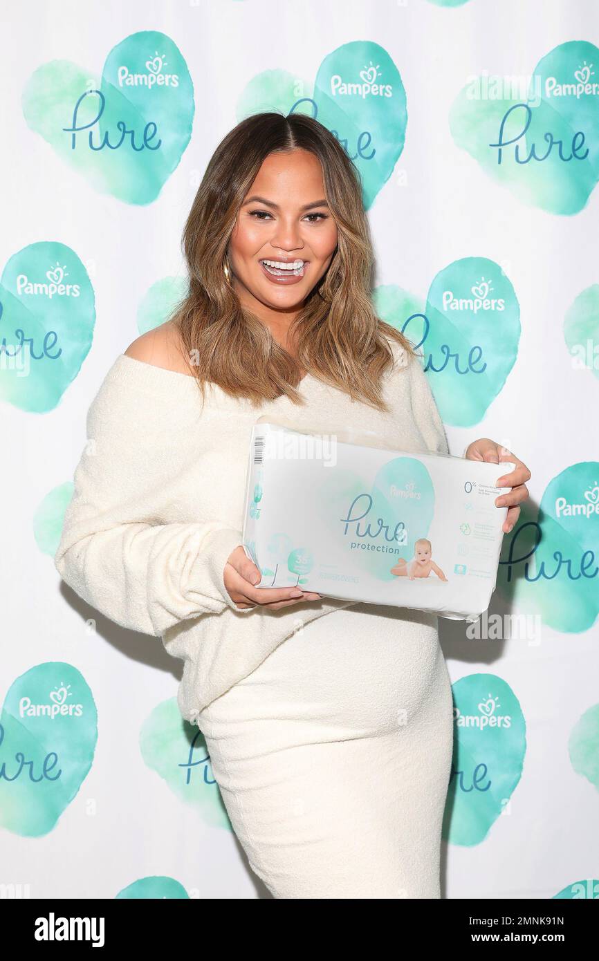 IMAGE DISTRIBUTED FOR PAMPERS - Chrissy Teigen, first ever Creative ...