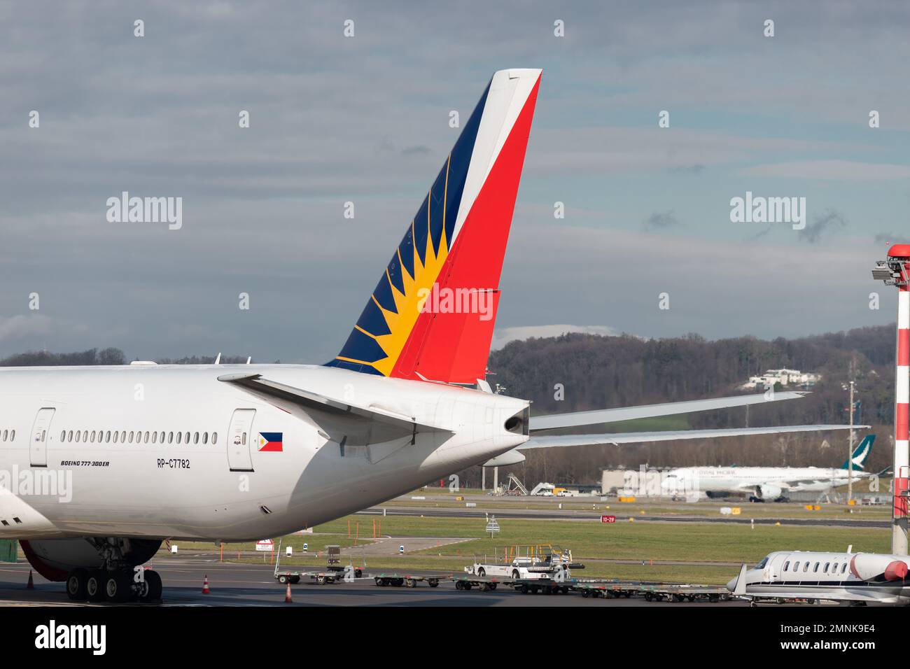 Zurich, Switzerland, January 19, 2023 Philippines Boeing 777-3F6-ER ...