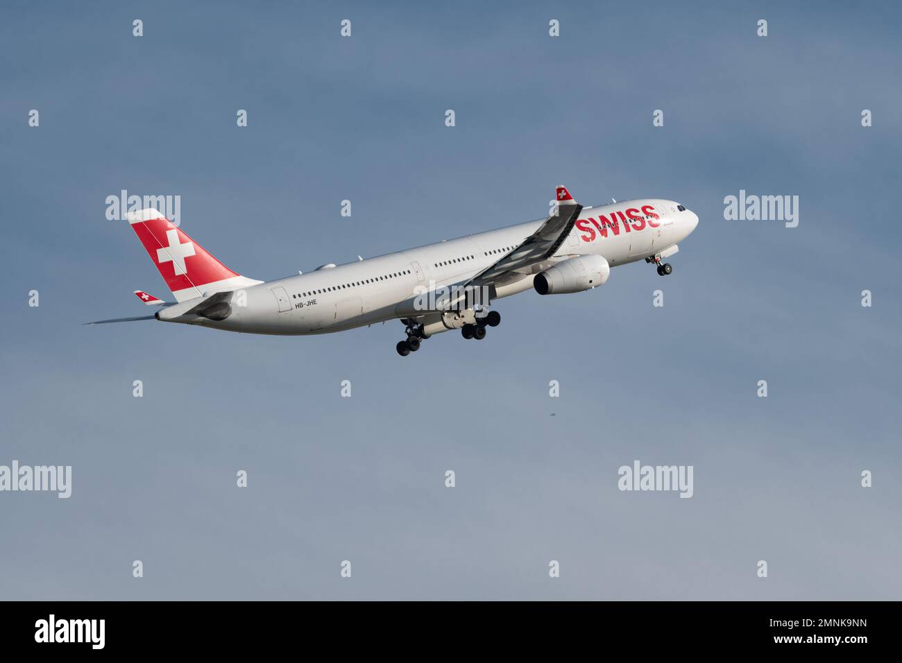 Zurich, Switzerland, January 19, 2023 Swiss international airlines ...