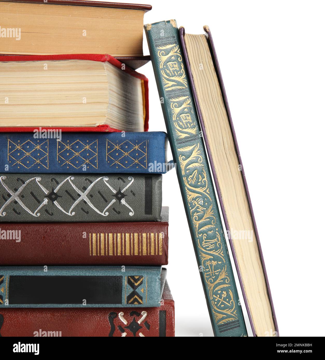 Collection of different books isolated on white Stock Photo - Alamy